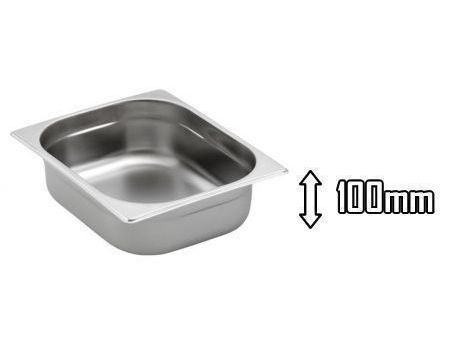 Bac gastro inox GN 1/2 profondeur 100mm disponible sur materieldeboulangerie.fr