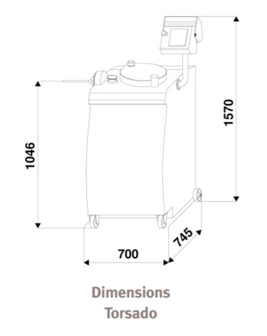 Poussoir Portionneur Torsadeur hydraulique en inox 32 Litres DADAUX ...
