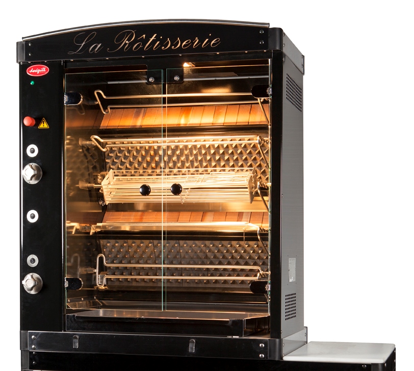 Rôtissoire professionnelle à gaz 5 broches DOREGRILL disponible sur ...