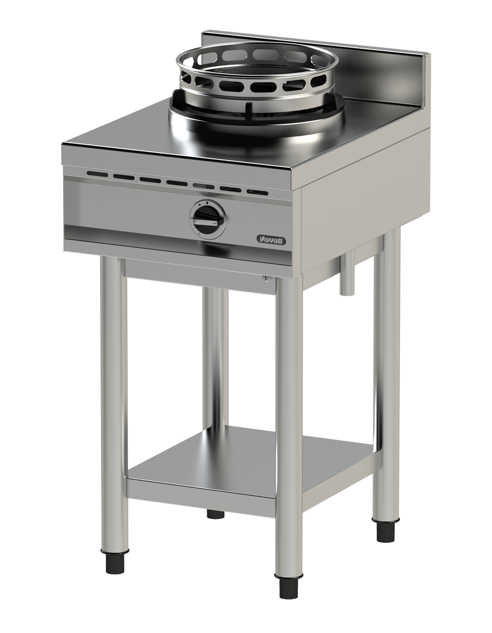 Fourneau wok 1 brûleur sur support avec étagère NAYATI disponible sur ...