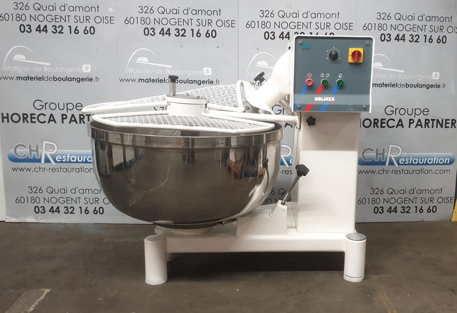 Pétrin à bras oblique cuve inox 45L OBLIREX disponible sur ...